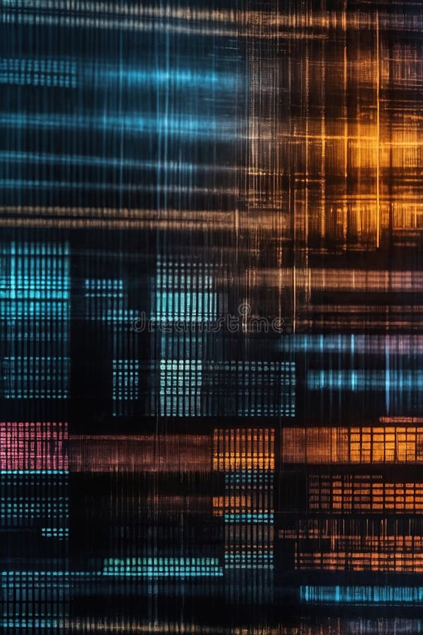 Digital Pixelated or Bit Patterns Symbolizing Data and Communication ...