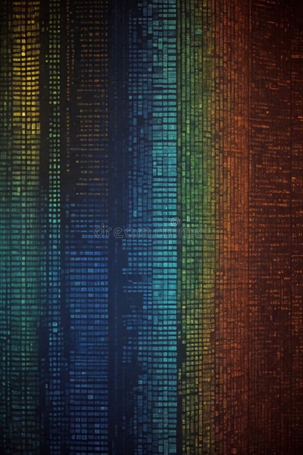 Digital Pixelated or Bit Patterns Symbolizing Data and Communication ...