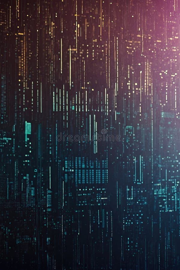 Digital Pixelated or Bit Patterns Symbolizing Data and Communication ...