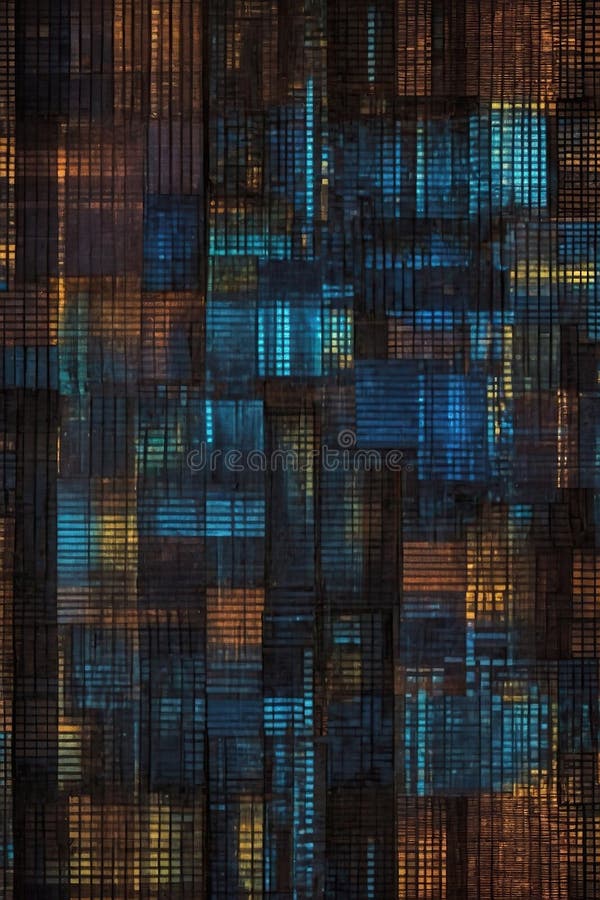 Digital Pixelated or Bit Patterns Symbolizing Data and Communication ...