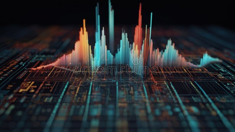 Digital Pixelated or Bit Patterns Symbolizing Data and Communication ...