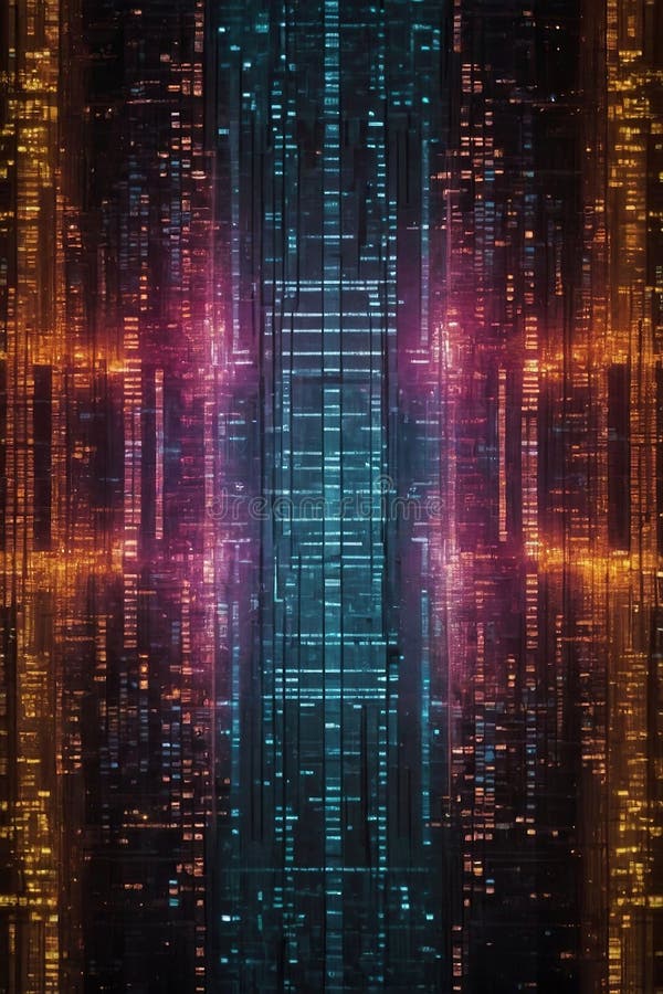 Digital Pixelated or Bit Patterns Symbolizing Data and Communication ...