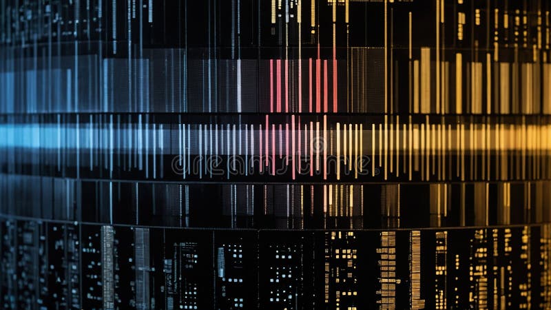 Digital Pixelated or Bit Patterns Symbolizing Data and Communication ...