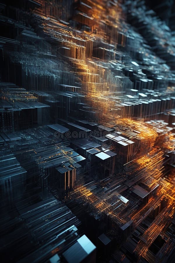 Digital Pixelated or Bit Patterns Symbolizing Data and Communication ...