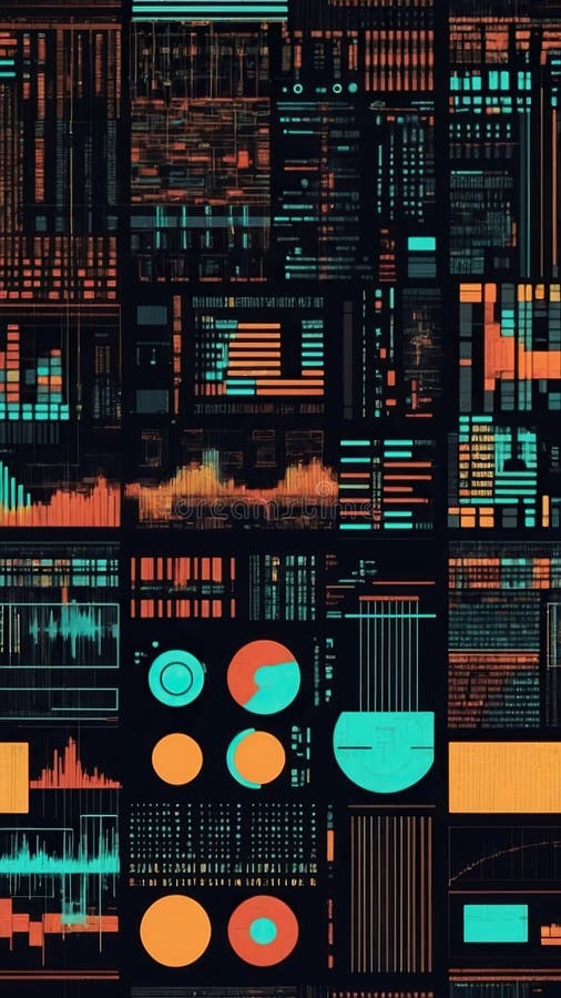 Digital Pixelated or Bit Patterns Symbolizing Data and Communication ...