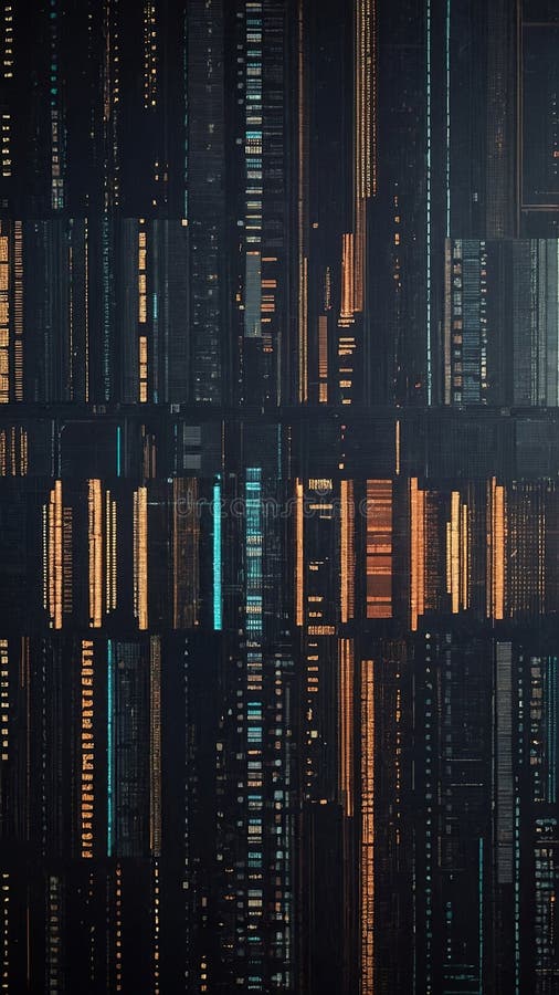 Digital Pixelated or Bit Patterns Symbolizing Data and Communication ...