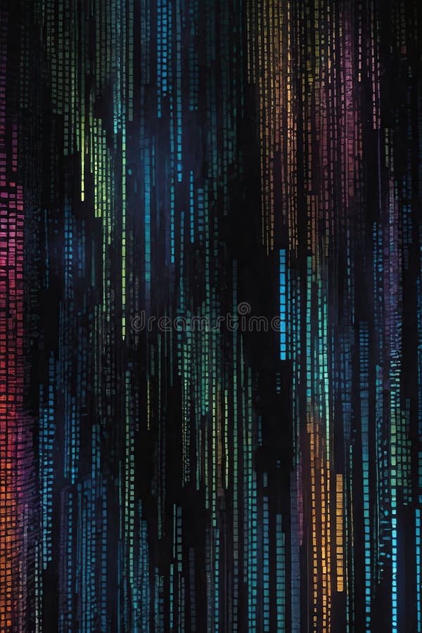 Digital Pixelated Or Bit Patterns Symbolizing Data And Communication Stock Image Image Of