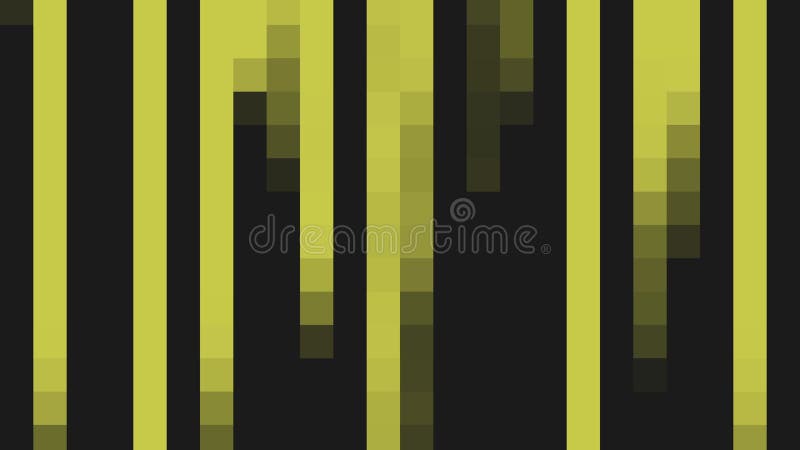 Digital Pixelated Black and Yellow Striped Pattern Stock Video - Video ...