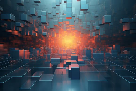 Digital Pixels Material Structure Background Stock Image - Image of ...