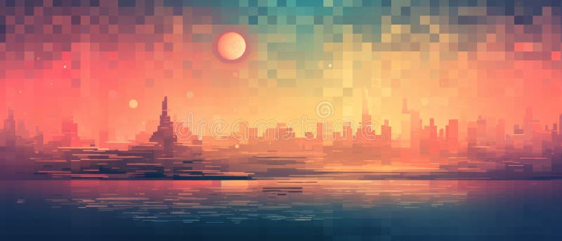 Digital Pixels Material Structure Background Stock Illustration ...