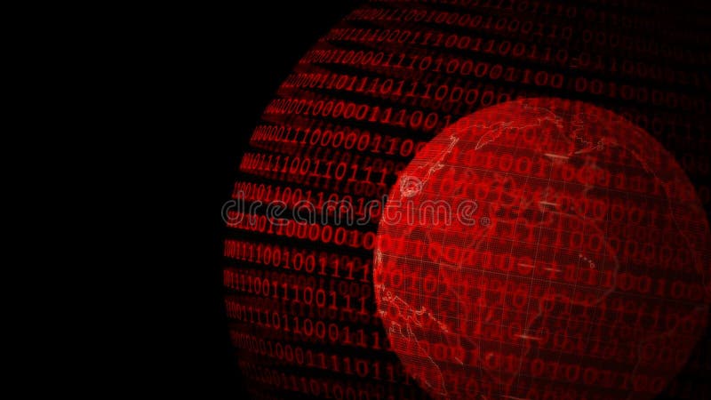 Digital Planet Earth Loopable Animation Stock Footage - Video of data, digital: 145291858