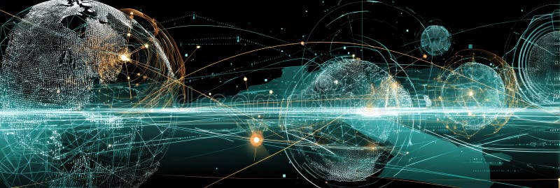 Digital Planet Showcases Orbiting Data Satellites and Wireframe ...