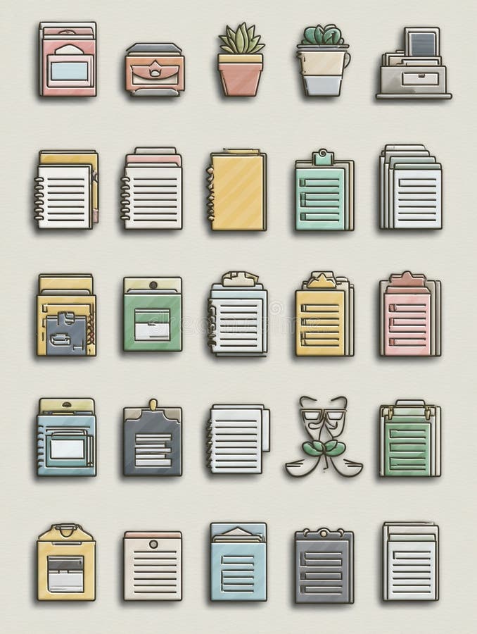 Stickers Printable Aesthetic Stationery Stock Photos - Free & Royalty ...