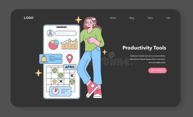 Digital Planning Concept. Flat Vector Illustration. Stock Vector ...