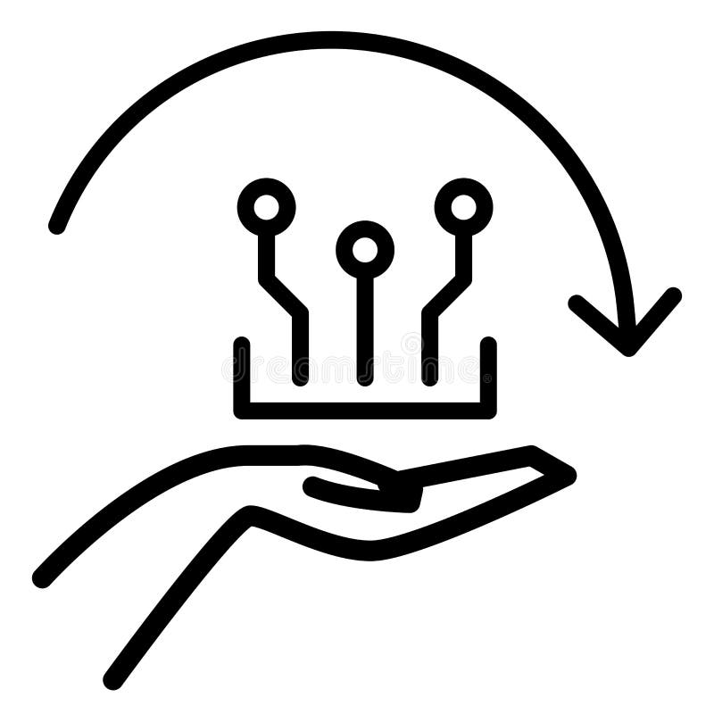 Digital Platform on Offer - Icon Stock Illustration - Illustration of ...