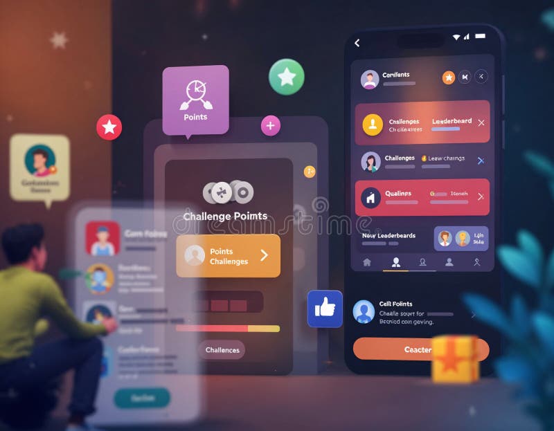 Digital Platform Showcases Interactive Gaming Features with Leaderboard and Points Challenge ...