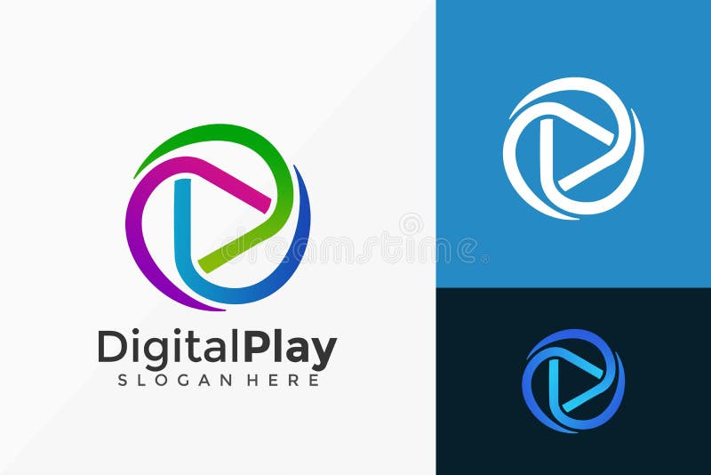 Digital Play Media Logo Design. Creative Idea Logos Designs Vector ...