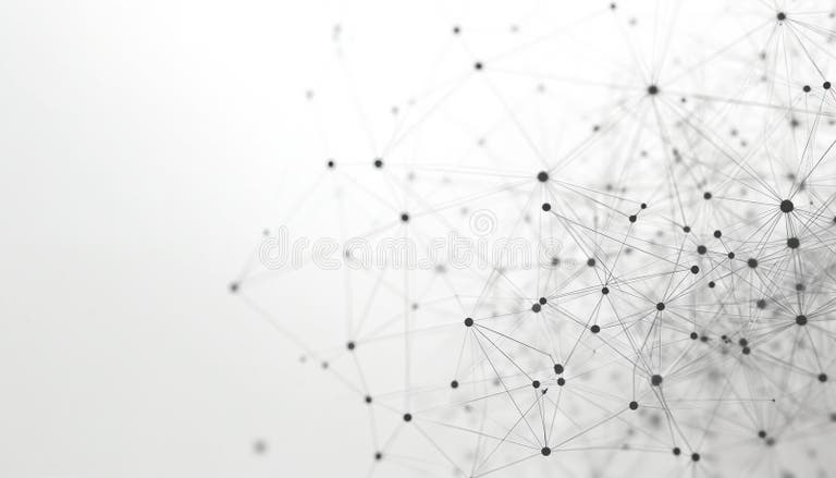 Digital Plexus Lines, Dots Network Abstract Background. Connected ...
