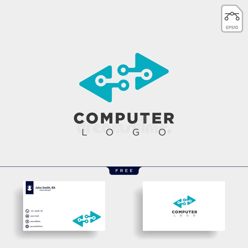 Set of Abstract Technology Logo Template. Stock Vector - Illustration of icon, electric: 113465010