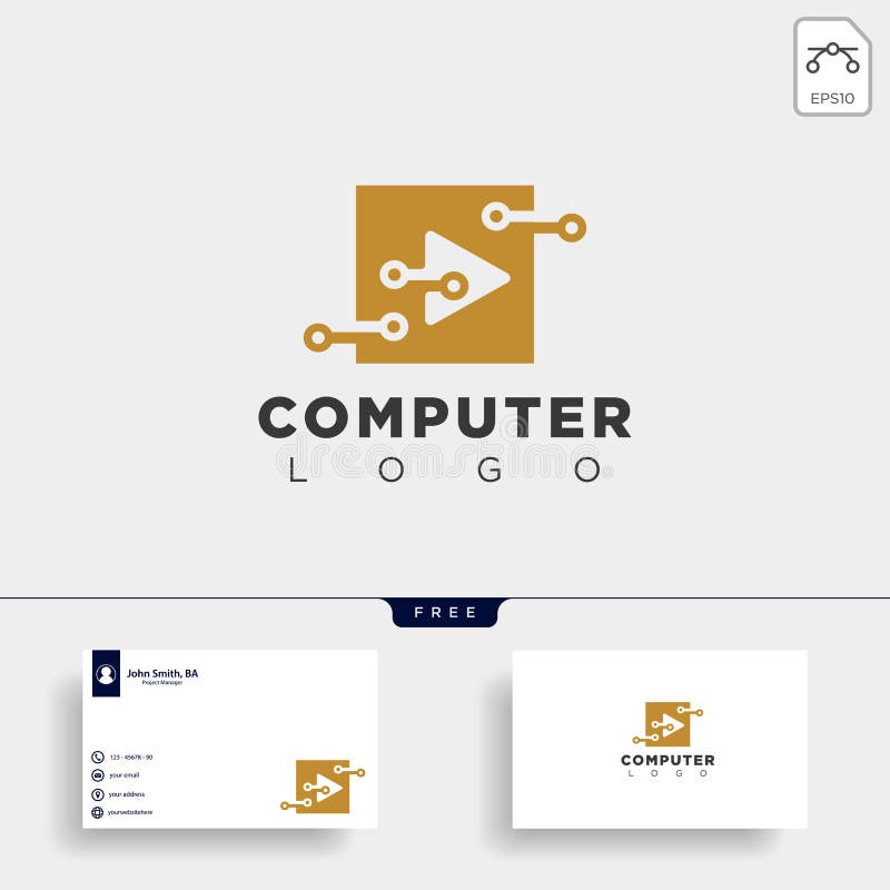 Digital Pointer Technology Creative Logo Template Vector Illustration Icon Element Stock Vector ...