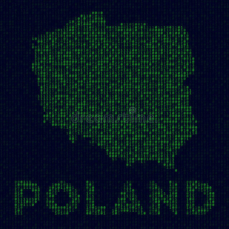 Digital Poland logo. stock vector. Illustration of geography - 185753394