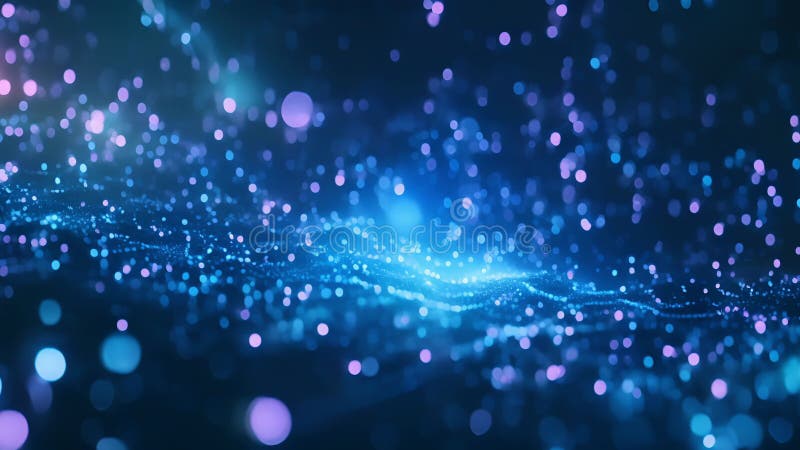 A Digital Pond Filled with Different Types of Particles Ready To Be ...