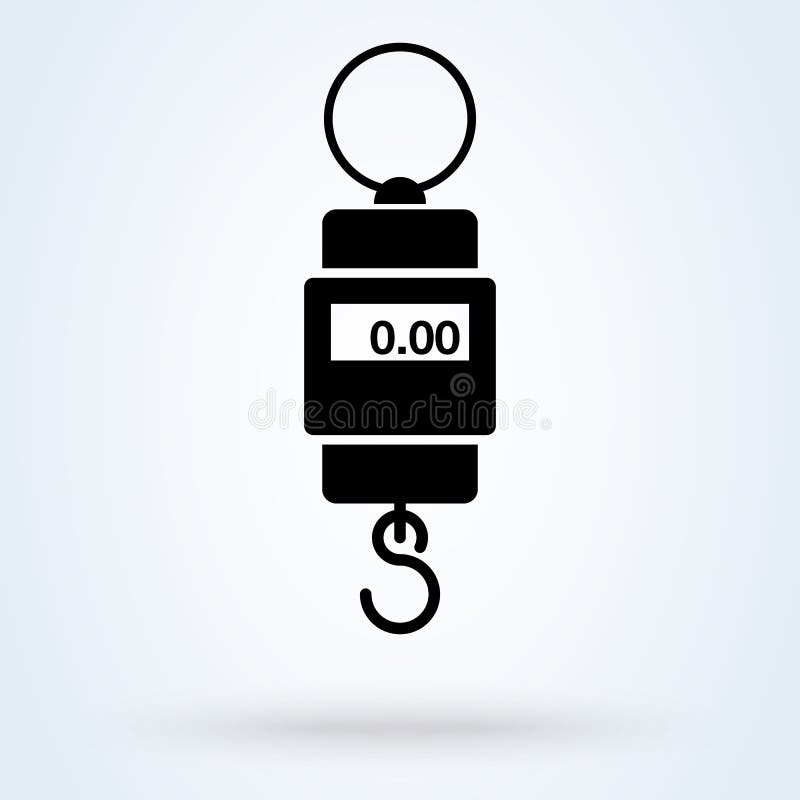 Digital Weighing Scale. Vector Simple Modern Icon Design Illustration ...