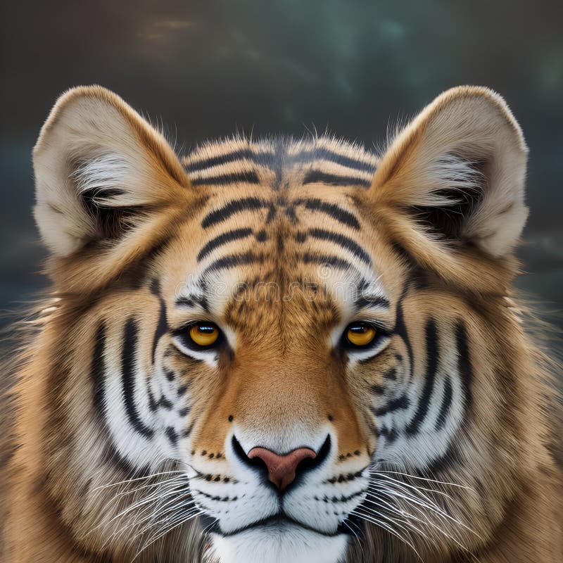 A Digital Portrait of a Mythical Creature, Combining Elements of ...