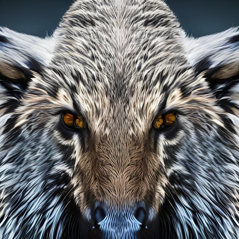 A Digital Portrait of a Mythical Creature, Combining Elements of ...
