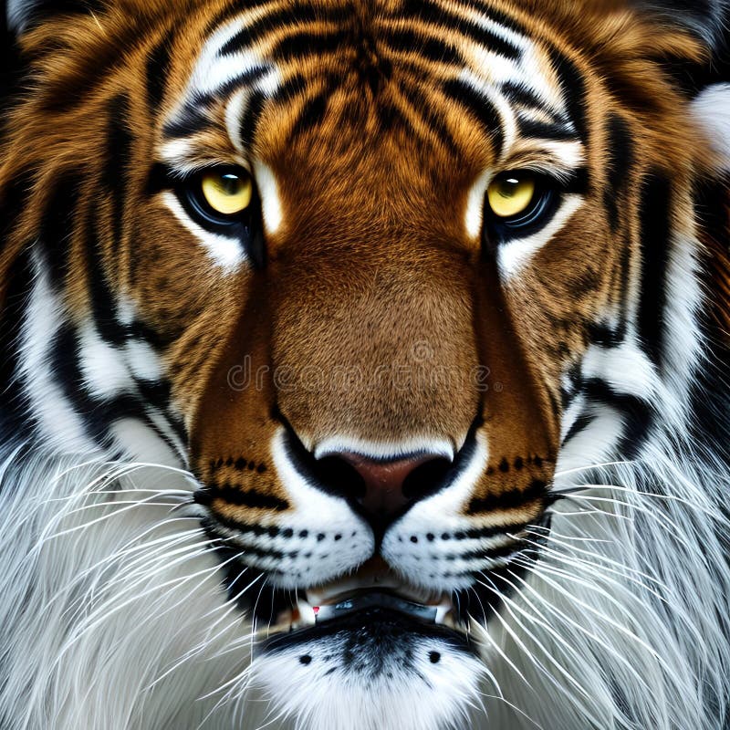 A Digital Portrait of a Mythical Creature, Combining Elements of ...