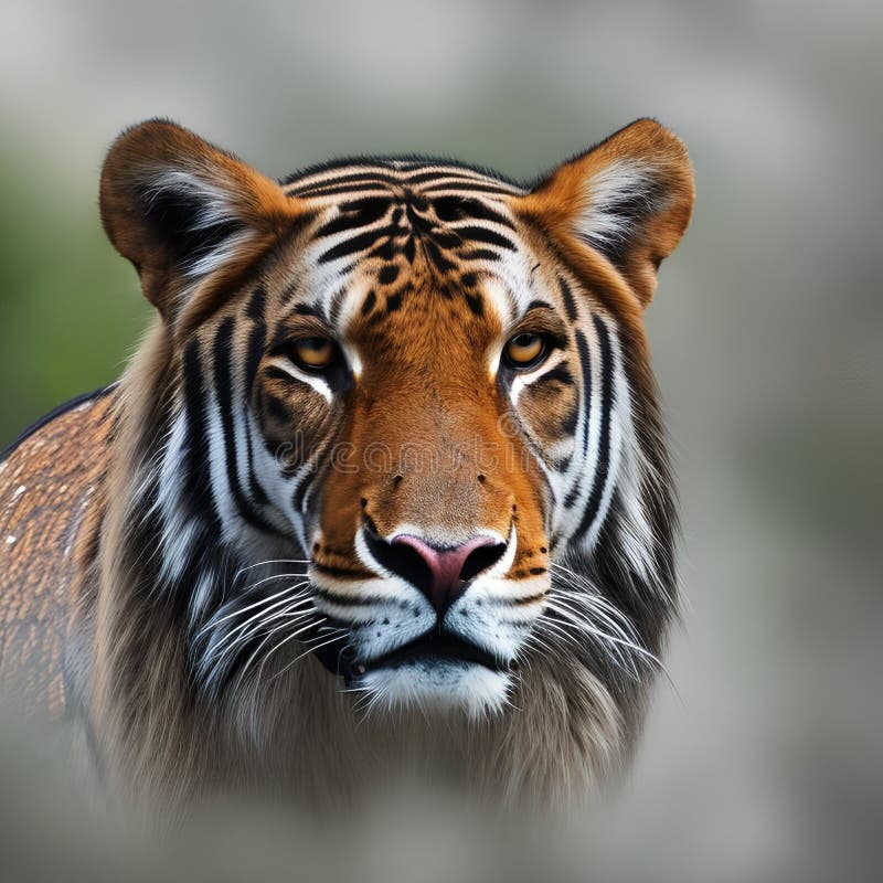 A Digital Portrait of a Mythical Creature, Combining Elements of ...