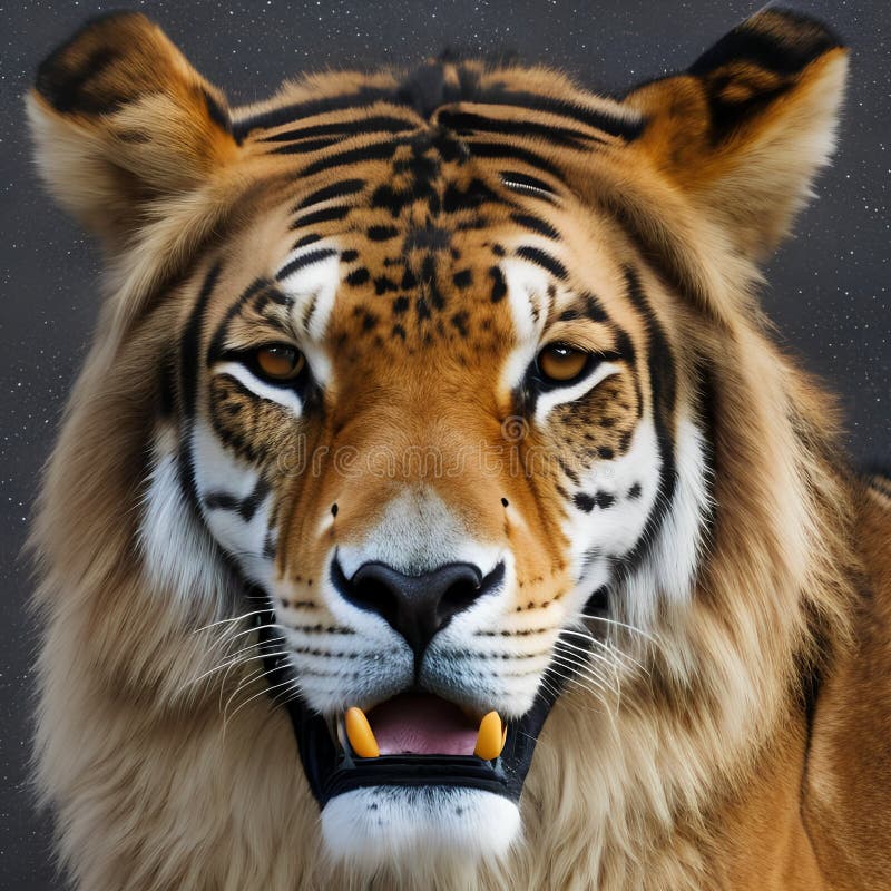 A Digital Portrait of a Mythical Creature, Combining Elements of ...