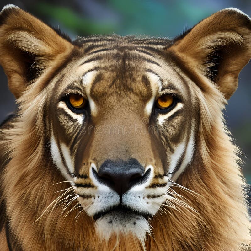 A Digital Portrait of a Mythical Creature, Combining Elements of ...