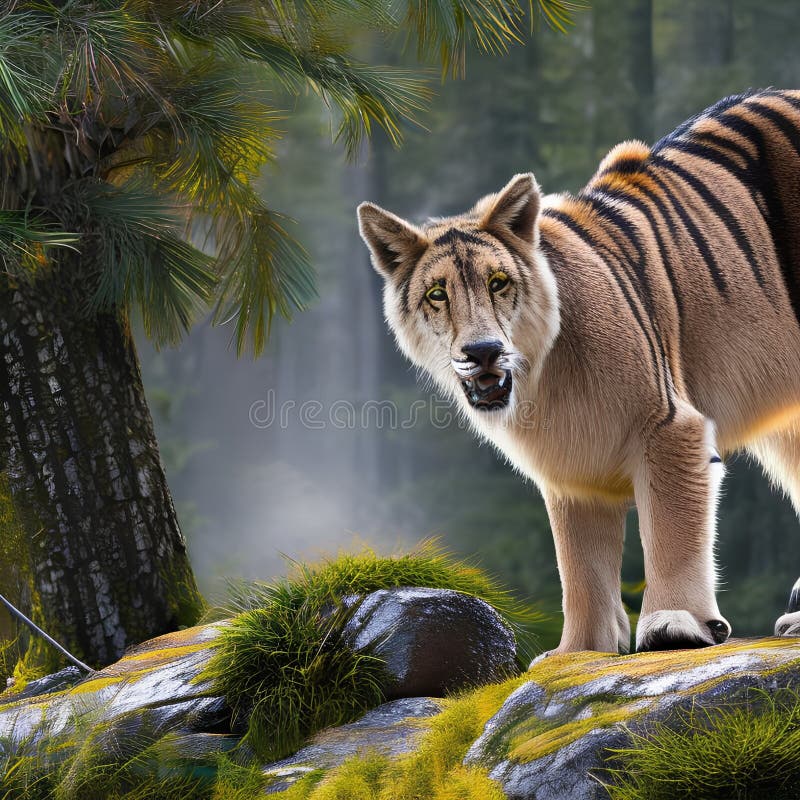 A Digital Portrait of a Mythical Creature, Combining Elements of ...