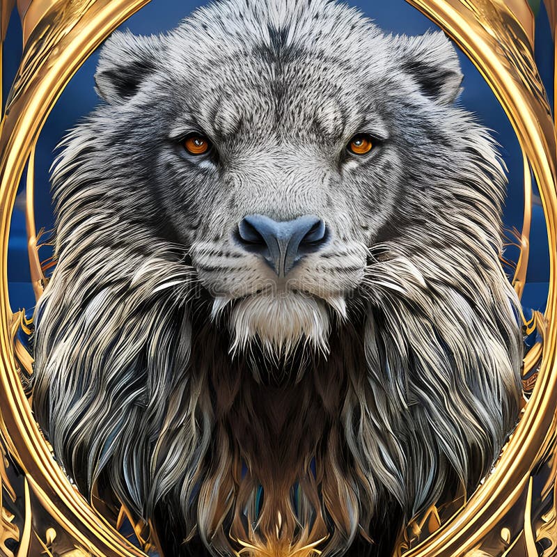 A Digital Portrait of a Mythical Creature, Combining Elements of ...