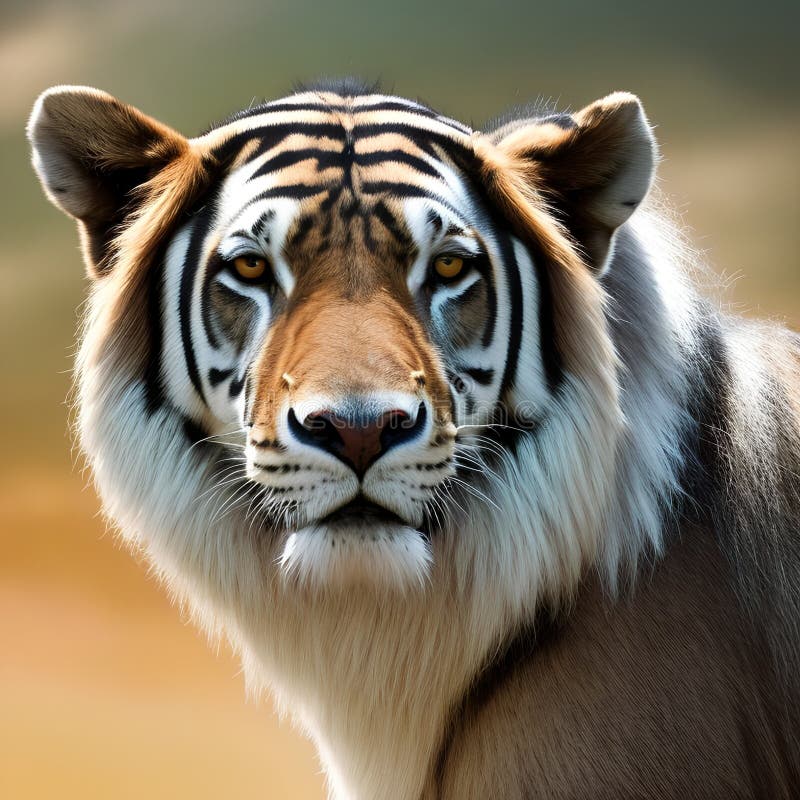 A Digital Portrait of a Mythical Creature, Combining Elements of ...