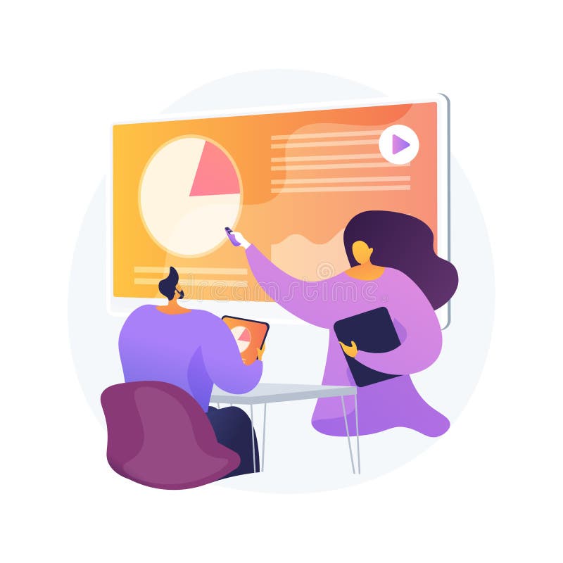 Digital Presentation Abstract Concept Vector Illustration. Stock Vector ...