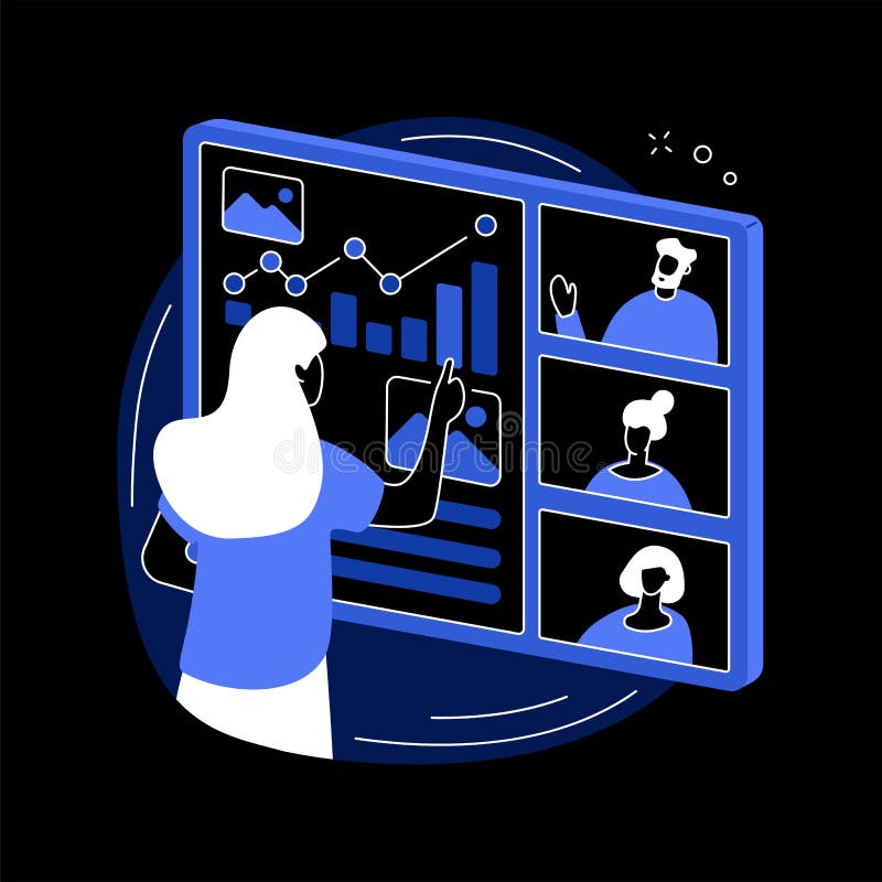 Digital Presentation Abstract Concept Vector Illustration. Stock Vector ...