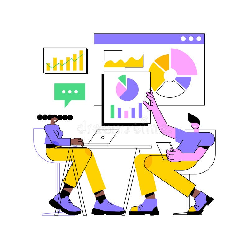 Digital Presentation Abstract Concept Vector Illustration. Stock Vector ...