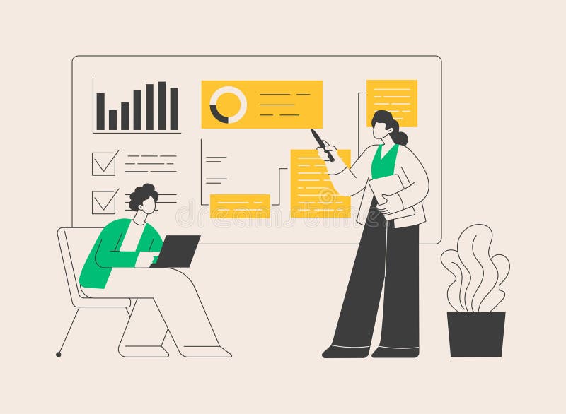 Digital Presentation Abstract Concept Vector Illustration. Stock Vector ...