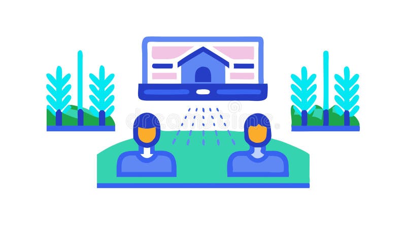 Digital Presentation, Screen Sharing, Interactive Content, Vector ...