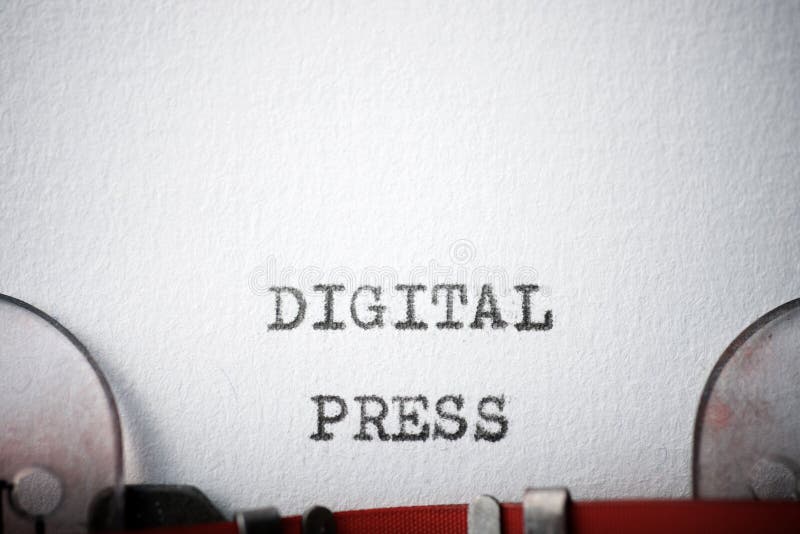 Digital press phrase stock photo. Image of press, modern - 312805216