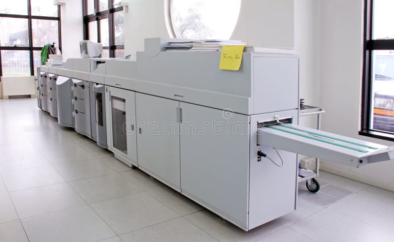 Press Printing (printshop) - Offset Stock Photo - Image of commercial ...