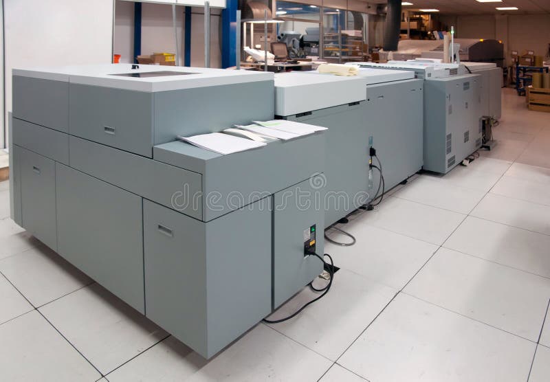 Digital Press Printing Machine Stock Photo - Image of digital, colour ...