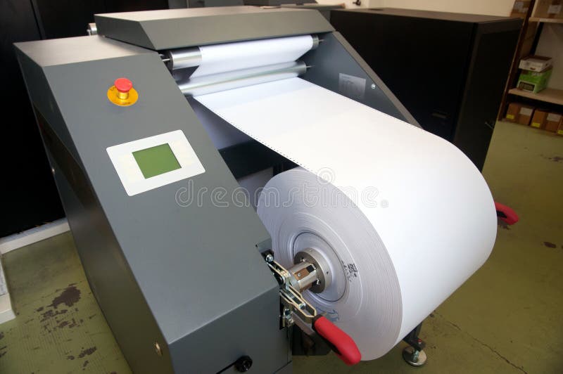 Digital Press Printing Machine (detail) Stock Image - Image of books ...