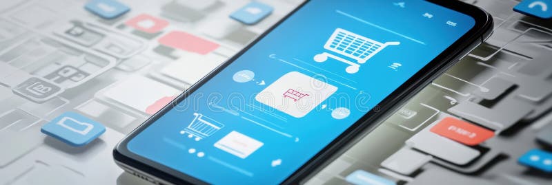 Digital Price Comparison Interface on Smartphone Screen for Online ...