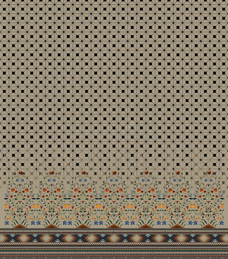 Digital Print Designs for Ladies Shirt Back Bage Stock Photo - Image of ...