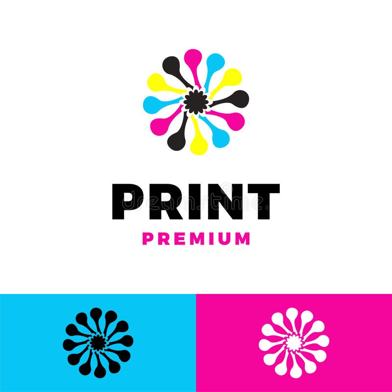 Digital Print Icon Vector Logo Template Illustration Design Stock ...