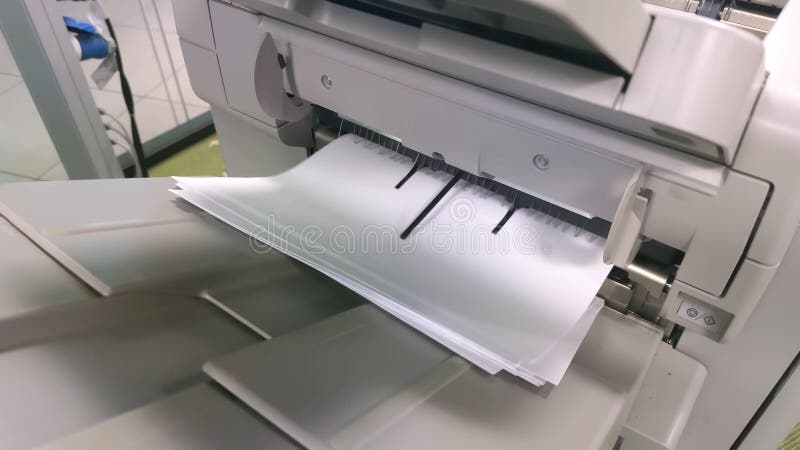 Digital Printer when Printing Documents Stock Photo - Image of prepress ...