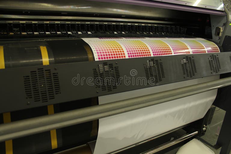 Digital Printing Print Testing Stock Image - Image of lever, black ...